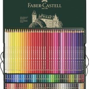 Faber-Castell Polychromos Artists' Color Pencils - Tin of 120 Colors - Premium Quality Artist Pencils