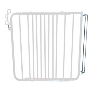 cardinal gates mg15 auto-lock baby gate - adjustable indoor dog gate - aluminum safety gate for kids & pets - 26.5 to 40.5 inches wide - white