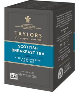 taylors of harrogate scottish breakfast, 50 teabags (pack of 6)