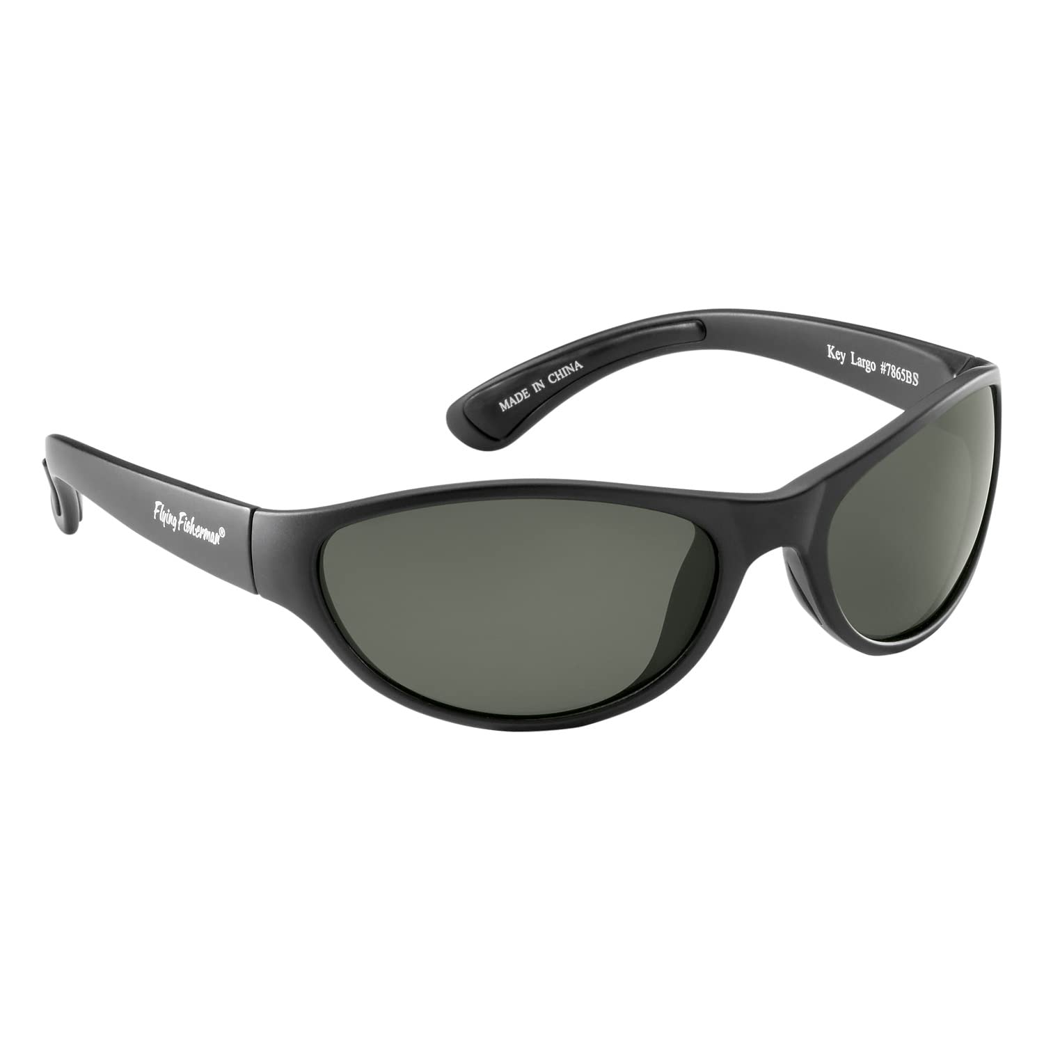 Flying Fisherman 7865BS Sunglass, Matte Black Frames/Smoke Lenses, One Size