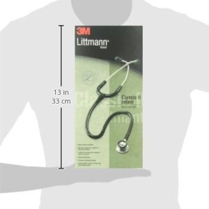 3M Littmann Classic II Infant Stethoscopes, 2114R, Stainless Steel Chestpiece, 28" Red Tube