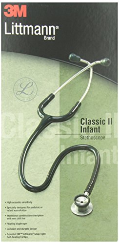 3M Littmann Classic II Infant Stethoscopes, 2114R, Stainless Steel Chestpiece, 28" Red Tube