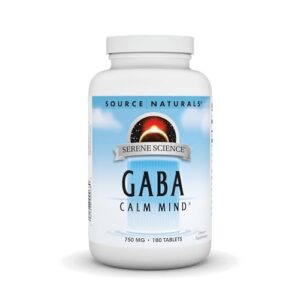 source naturals serene science gaba, for a calm mind* - 750mg, 90 tablets