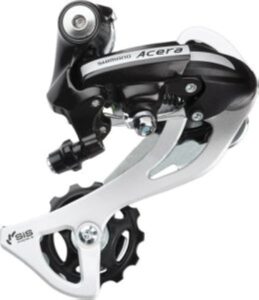 shimano acera m360 7 and 8-speed rear derailleur with smartcage, black