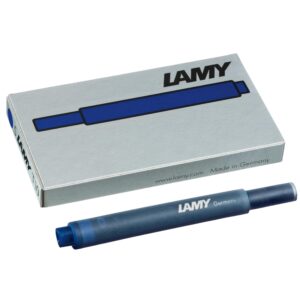 lamy t10 fountain pen ink refills. blue/black box