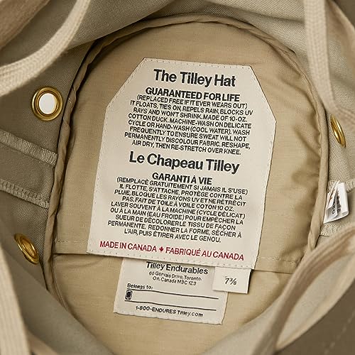 Tilley T5 Unisex Cotton Duck Hat (Khaki, 7 1/2)