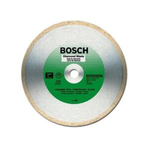 bosch db466 4 in. premium turbo thin rim diamond blade with 7/8 in. arbor for smooth cut wet/dry cutting applications in porcelain, granite, ceramic