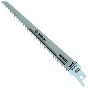 bosch rw66 6-inch 6 tpi wood cutting reciprocating saw blades - 5 pack , blue