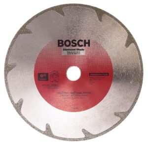 bosch db968 premium plus 9-inch dry cutting continuous rim diamond saw blade with 7/8-inch arbor for marble