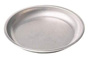 msr alpine stainless steel camping plate, silver