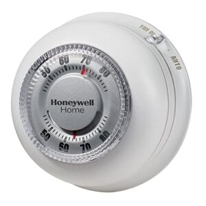 Honeywell Home CT87N1001 The Round Non-Programmable Manual Thermostat, Large, White