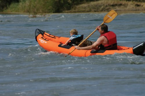 Airhead Montana Kayak Two Person Inflatable Kayak , white, 12 ft