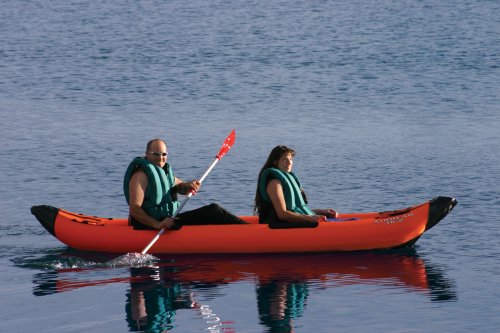 Airhead Montana Kayak Two Person Inflatable Kayak , white, 12 ft