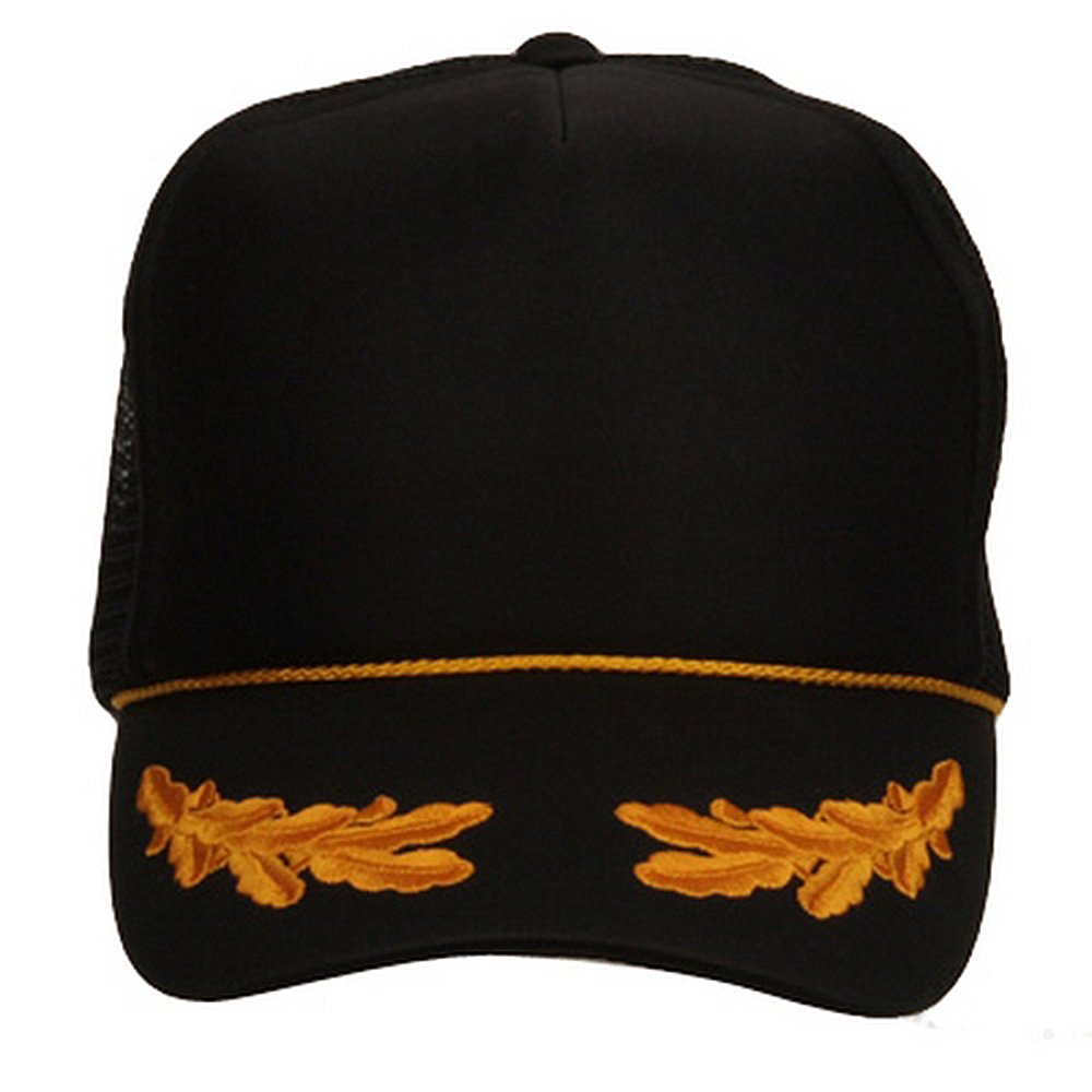 OTTO Oak Leaves Foam Mesh Cap-Black Gold