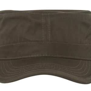 Enzyme Regular Solid Army Caps-Olive W35S45D (One Size)