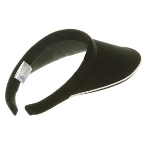 MG Women's Piping Clip On Visor Black