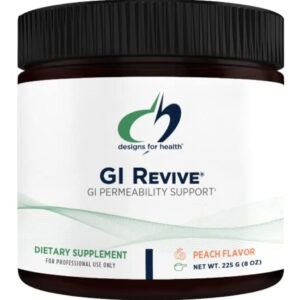 Designs for Health GI Revive Gut Health Powder - L Glutamine & Citrus Pectin for Digestive Health + Slippery Elm, Marshmallow Root & Cat's Claw for Healthy Intestinal Function (28 Servings)