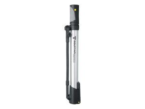 topeak mountain morph bike pump , silver, black, 35 x 5.8 x 3 cm / 13.8” x 2.3” x 1.2”