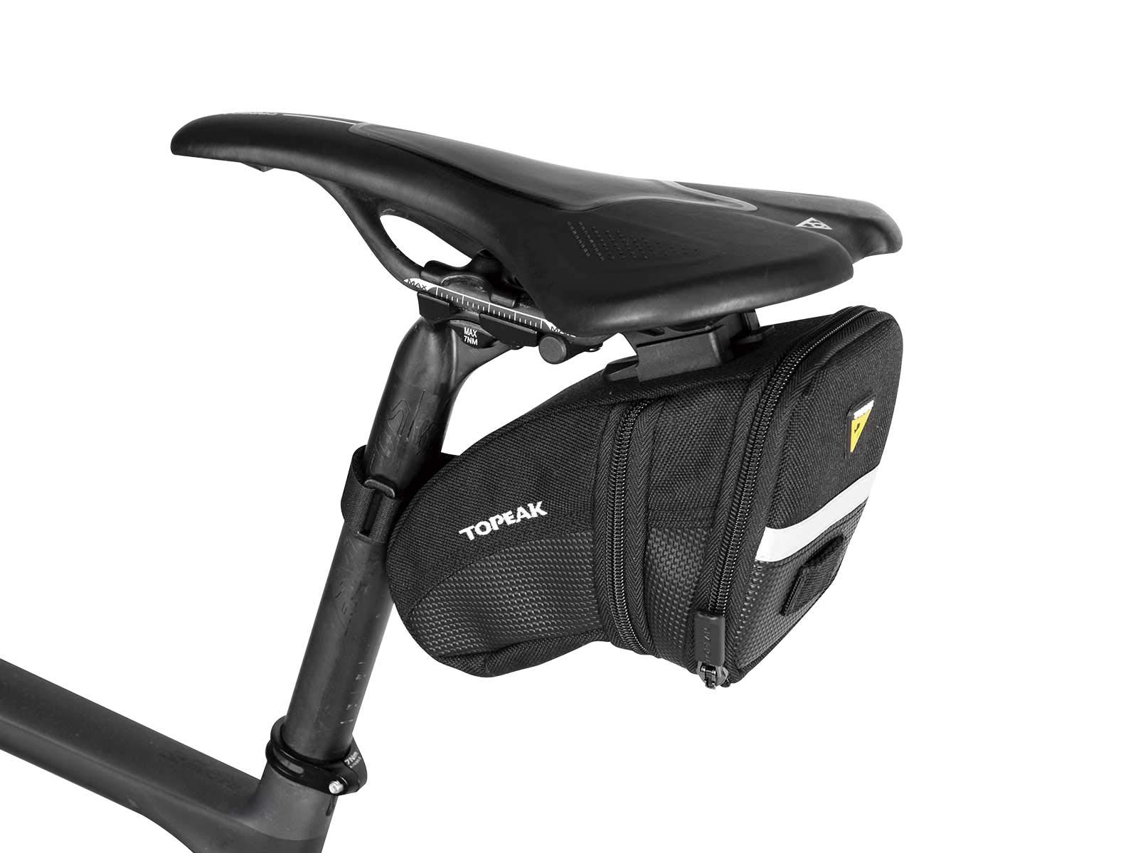 Topeak Aero Wedge Pack, w/ Fixer F25, Medium , Black