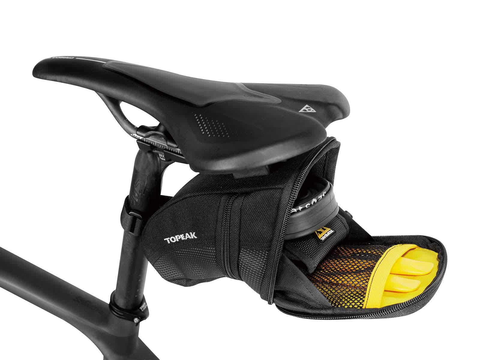 Topeak Aero Wedge Pack, w/ Fixer F25, Medium , Black