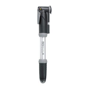 Topeak Mini G MasterBlaster Bike Pump with Gauge Silver, L x W x H ﻿27.4 x 3.8 x 1.8 cm / 10.8” x 1.5” x 0.7”