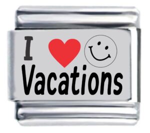 i heart vacations red heart laser italian charm