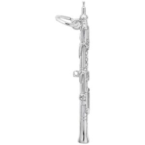 rembrandt charms oboe charm, sterling silver