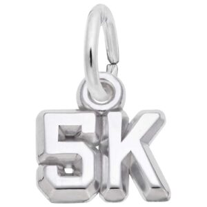 rembrandt charms 5k charm, sterling silver