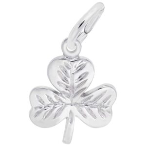 rembrandt charms shamrock charm, sterling silver