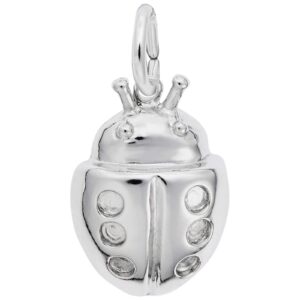 rembrandt charms ladybug charm, sterling silver