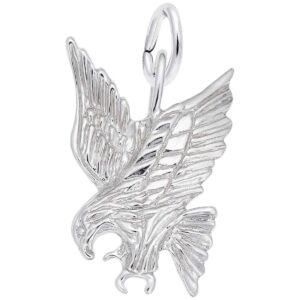 rembrandt charms eagle charm, sterling silver