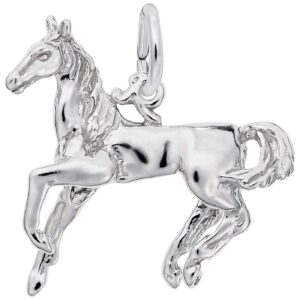 rembrandt charms horse charm, sterling silver