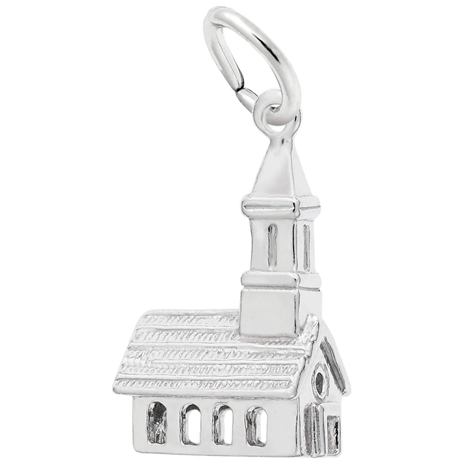 Rembrandt Charms Church Charm, Sterling Silver