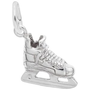 rembrandt charms hockey skate charm, sterling silver