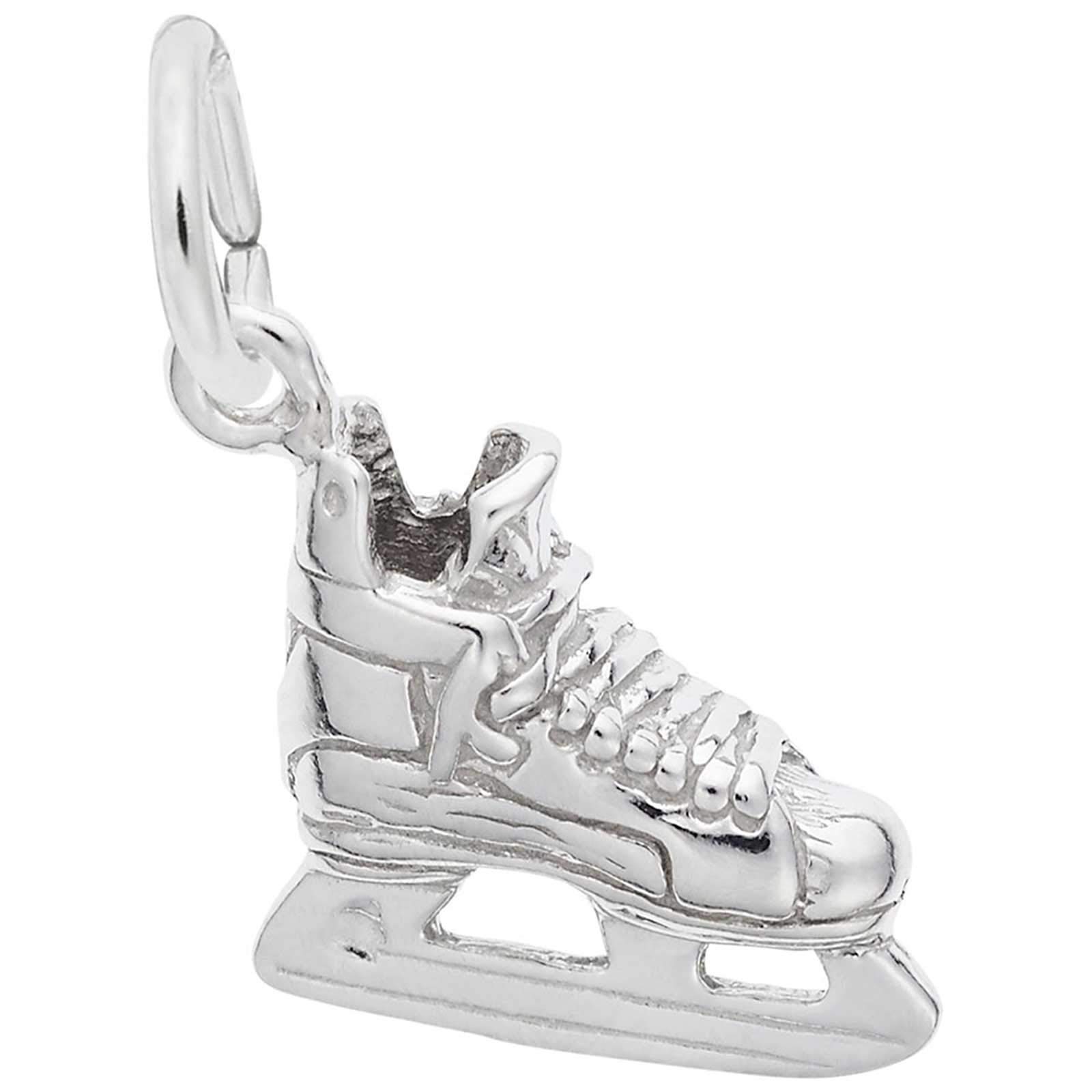 Rembrandt Charms Hockey Skate Charm, Sterling Silver