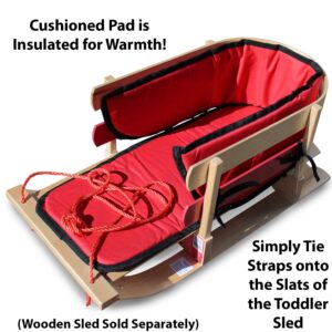 Flexible Flyer Pad for Baby Pull Sleigh, Toddler Boggan Sled Cushion 43 x 8.5 x .5"