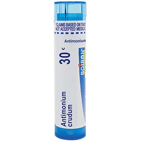 Boiron Antimonium Crudum 30C, 80 Pellets, Homeopathic Medicine for Indigestion