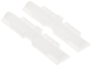 prime-line n 6539 7/8 in., white nylon, top mount bi-fold door slide guide, acme (2 pack)