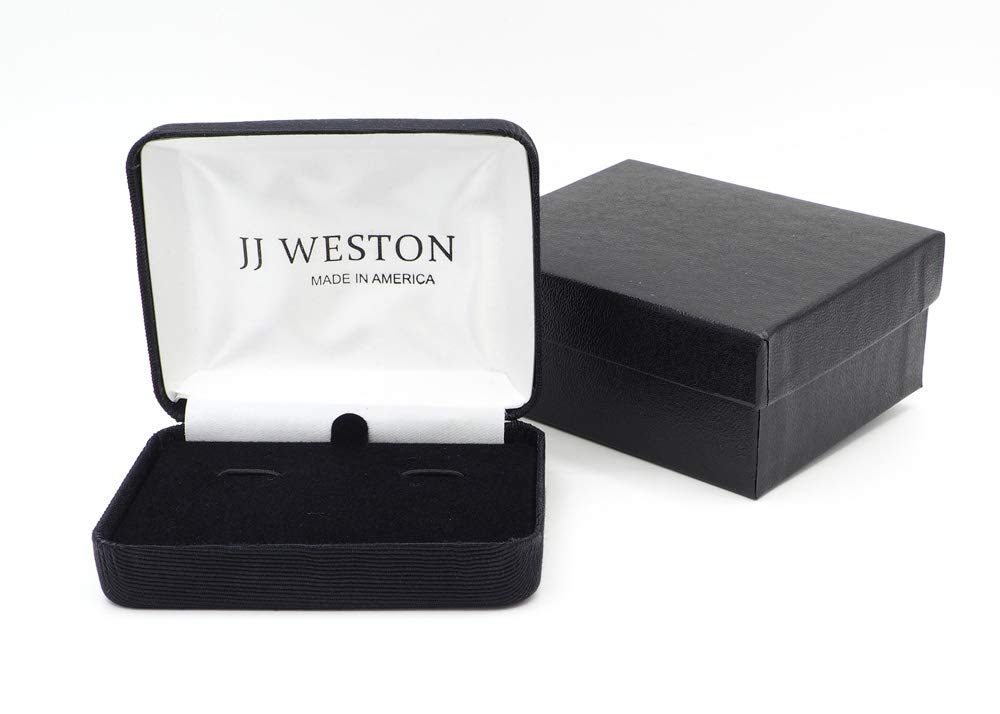 JJ Weston Mother of Pearl Tuxedo Cufflinks and Shirt Studs. Made in the USA.