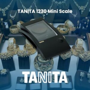 Tanita 1230 Professional Mini Diamond Scale - Japan Technology - Portable Carat Scale for Precise Gem Weighing - Energy Saving and Auto Power Off - Easy to Read 5 Digit LCD Display