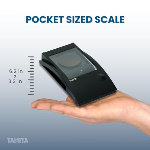 Tanita 1230 Professional Mini Diamond Scale - Japan Technology - Portable Carat Scale for Precise Gem Weighing - Energy Saving and Auto Power Off - Easy to Read 5 Digit LCD Display