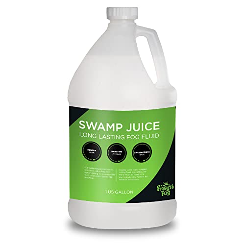 Froggy's Fog Swamp Juice Bottle , Ridiculously Long-Lasting Fog Fluid with 2-3 Hour Hang Time for Professional and Home Haunters, Theatrical Effects, and DJs, 1 Gallon