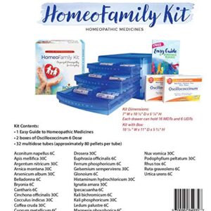 Boiron HomeoFamily Kit Single Homeopathic Remedy Storage for 32 Multi Dose/12 Unit Dose Oscillococcinum