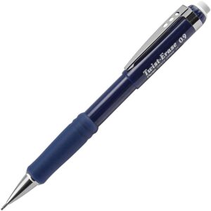 pentel automatic pencil with twist eraser, 0.9 mm, blue (penqe519c)