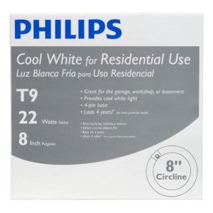 Philips 391169 Circline Fluorescent 22-Watt 8-Inch T9 Cool White Light Bulb