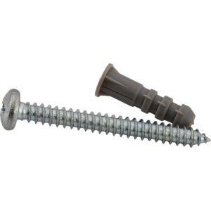 closetmaid 2876 wall anchors and screws for studs and concrete, 10 pack