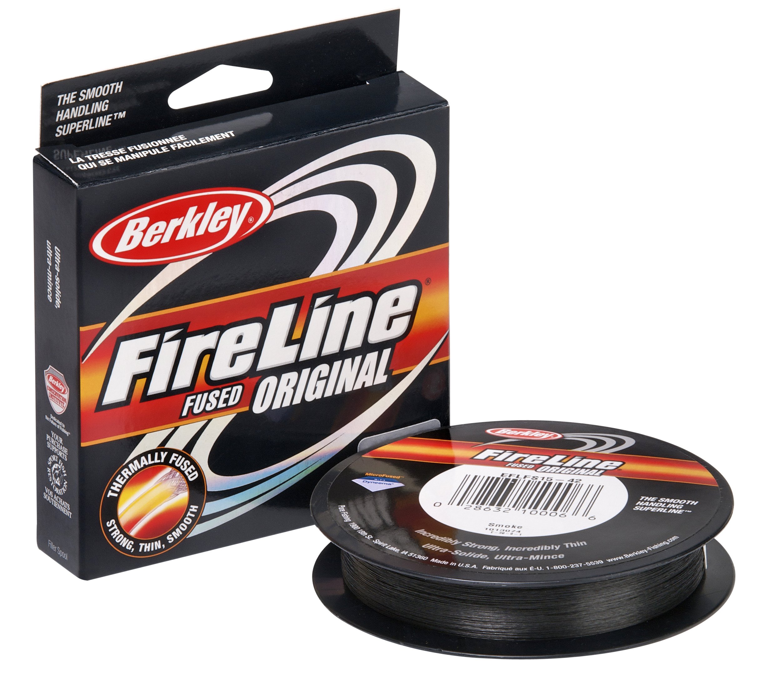 Berkley Fireline Fused Original Superline 300 Yd Spool(6/2-Pound,Smoke)