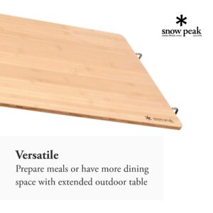 Snow Peak Iron Grill Bamboo Table, Long