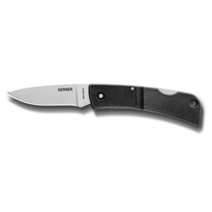 gerber gear lst pocket knife - fine edge folding knife - edc gear and equipment - stainless steel,black