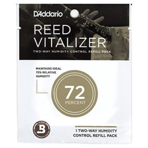 d’addario woodwinds reed vitalizer humidity control - single refill pack, 72% humidity